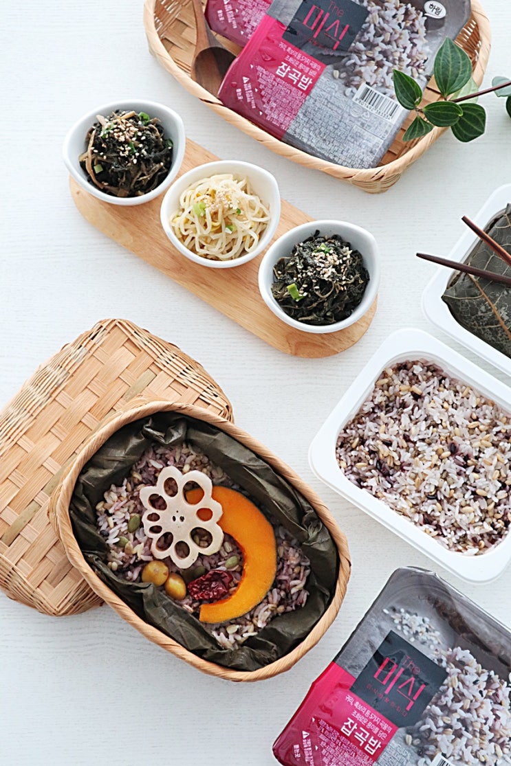 잡곡밥으로 연잎밥 만들기 밥 소믈리에가 인정한 더미식밥 네이버 블로그