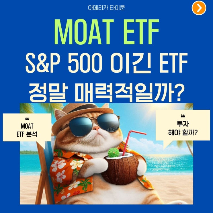 MOAT ETF S&P 500 보다 높은 수익률? ft ACE 미국WideMoat가치주 -309230 : 네이버 블로그