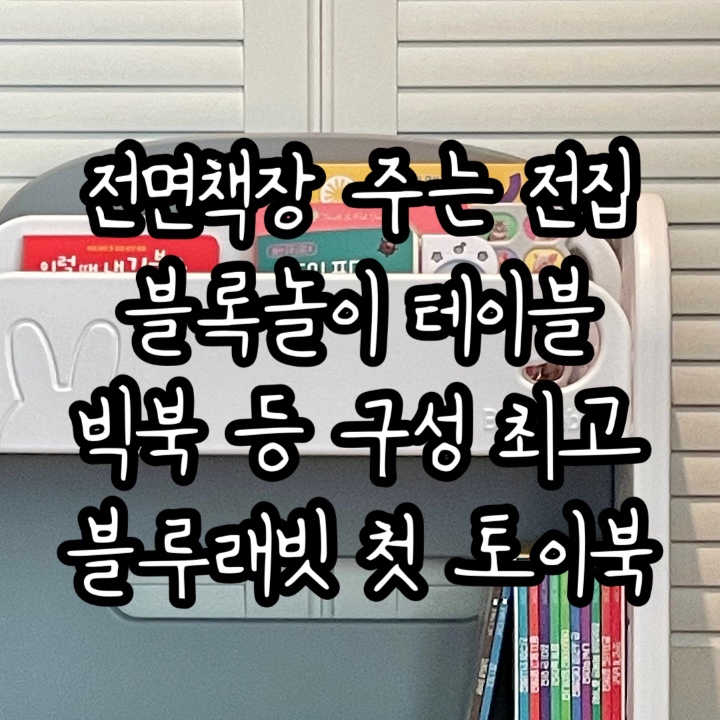 전면책장 주는 전집 블루래빗 아기전집 토이북 블록놀이 마라카스 빅북 포함 꽉 찬 구성 소개 네이버 블로그