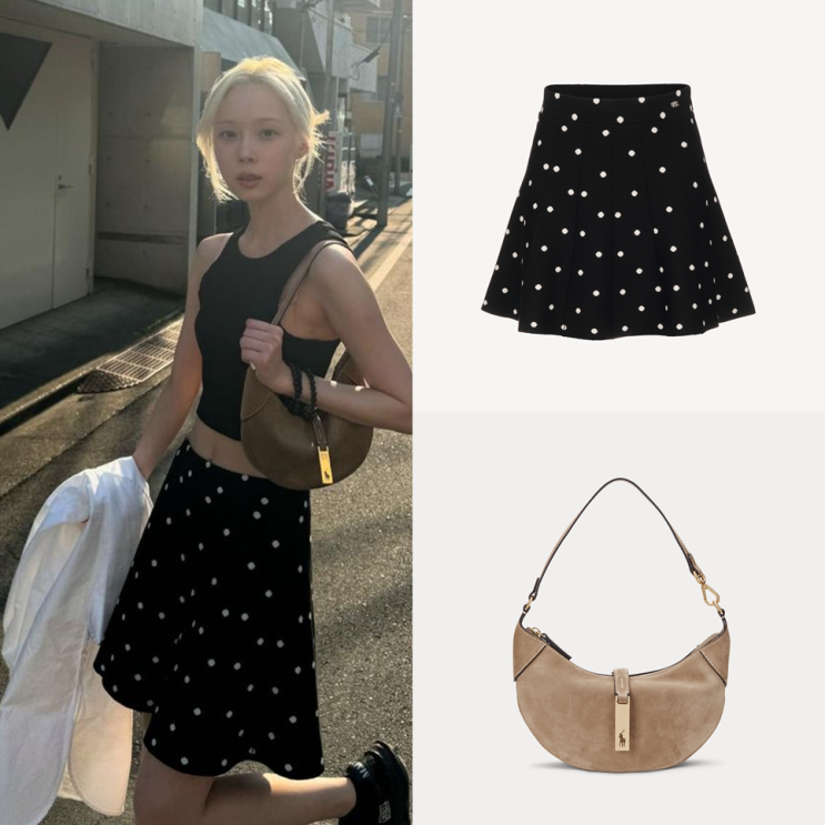 에스파 윈터 패션 정보 스커트 And 가방 브랜드는 제너럴아이디어 폴로 랄프로렌 네이버 블로그