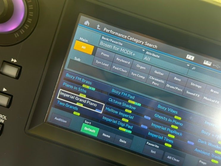 야마하 MODX+ 뵈젠도르퍼 피아노 음색 추가 : 네이버 블로그