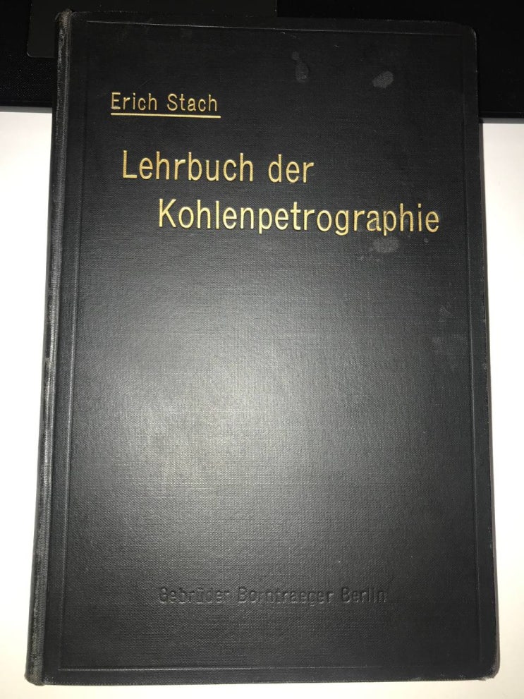 《석탄기재암석학 교과서》 에리히 슈타흐, 1935년 : 네이버 블로그