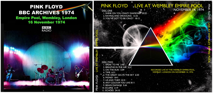 Pink Floyd - Live at Empire Pool, Wembley, London (1974년 11월 16일 공연 ...