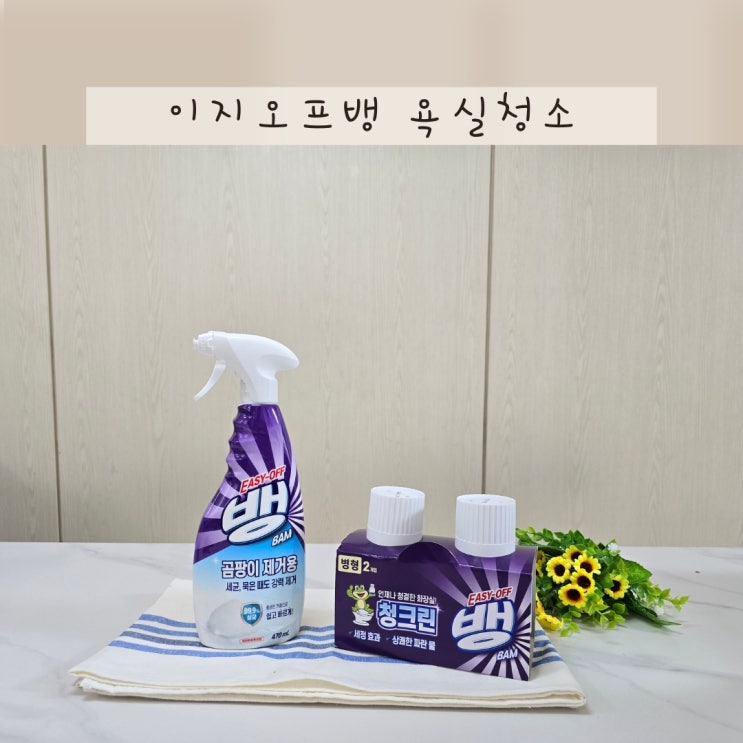 욕실청소세제 이지오프뱅 화장실 곰팡이 제거제 청크린 파란물 변기 물때 찌든때 청소 쉽고 깔끔하게 네이버 블로그