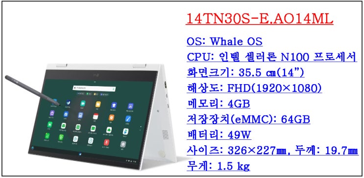 14TN30S-E.AO14ML LG 웨일북 14인치 LGB2B : 네이버 블로그