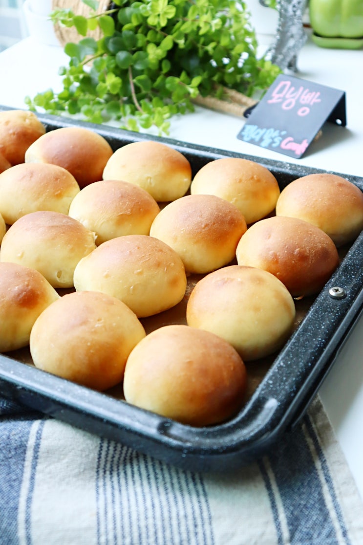 모닝빵 만들기 레시피 초보 홈베이킹 재료 : 네이버 블로그