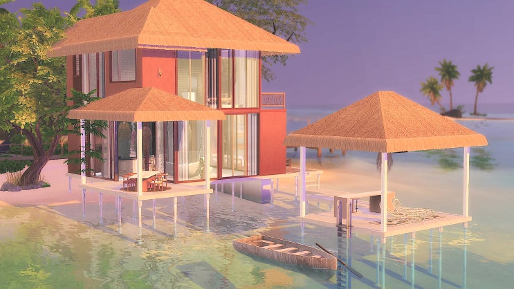 심즈4 건축 I 술라니 심플한 집 I CC I 배포 : 네이버 블로그