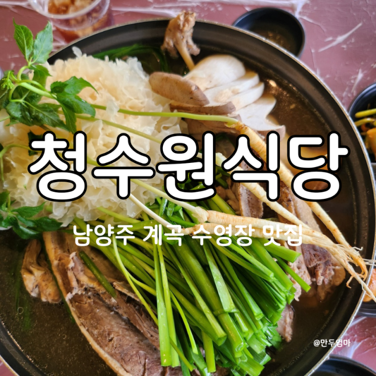 남양주 진접맛집 계곡과 수영장 있어 아이랑 가기좋은 청수원식당 네이버 블로그
