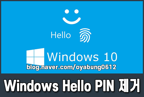 로그인 옵션 비밀번호 안 보일 때 Windows Hello PIN 제거하기 : 네이버 블로그