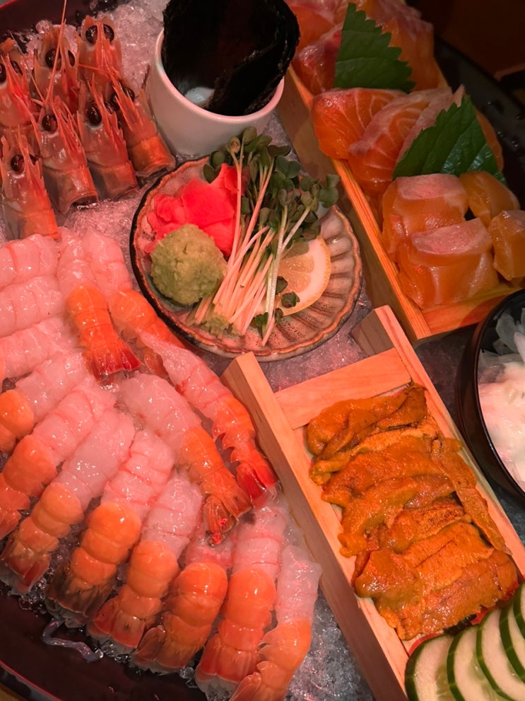 (서울/영등포) 애월의 밤, 딱새우, 성게알, 우니, 치킨난반, 도원결의 : 네이버 블로그