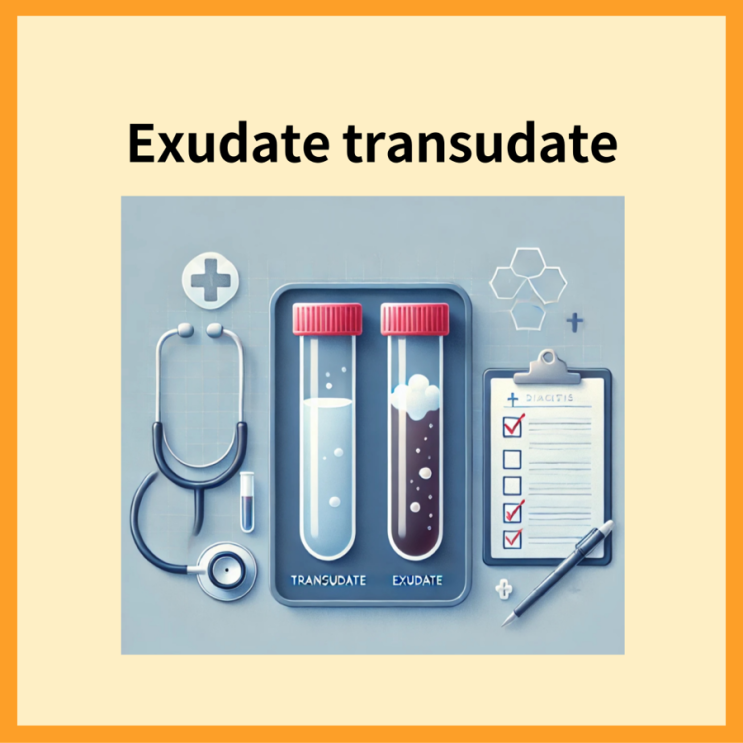 Exudate transudate 진단적 비교와 임상 : 네이버 블로그
