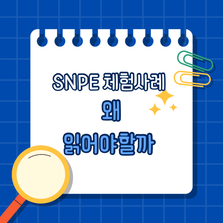 SNPE 체험사례 500개+ 읽고 느낀 점(운동 꿀팁 ⭕️) : 네이버 블로그