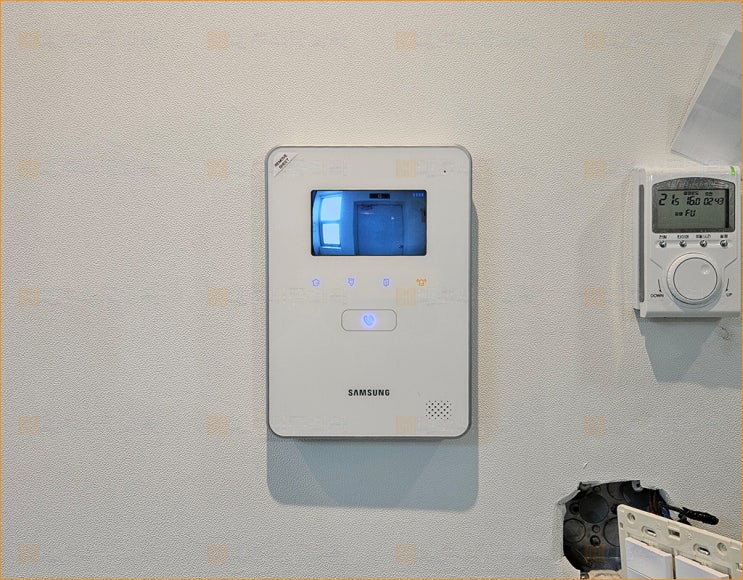 수원 장안구 정자동 백설마을5단지삼환나우빌아파트 삼성홈오토SHT-102C를 직방비디오폰 SHT-3625AMW로 교체설치 : 네이버 블로그