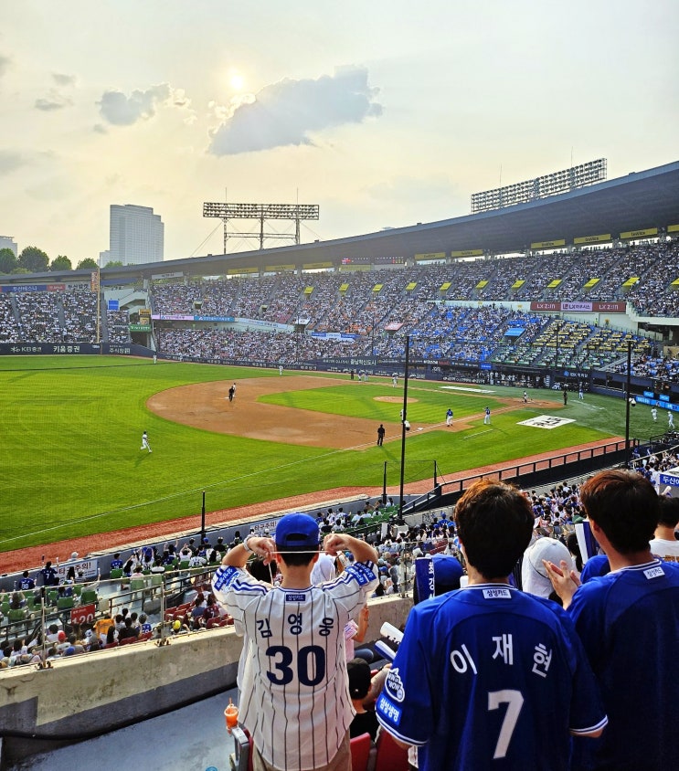 잠실야구장 직관 원정후기 삼성 Vs 두산 3루 레드석 잠실구장주차장 가격 네이버 블로그