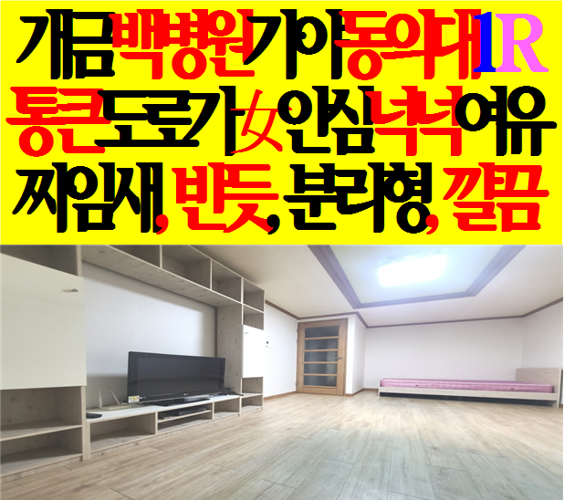 개금동원룸♡통큰♡도로가♡여성안심♡넉넉♡여유♡짜임새♡반듯♡분리형♡깔끔♡개금 인제대 백병원 동의대 원룸♡ 네이버 블로그