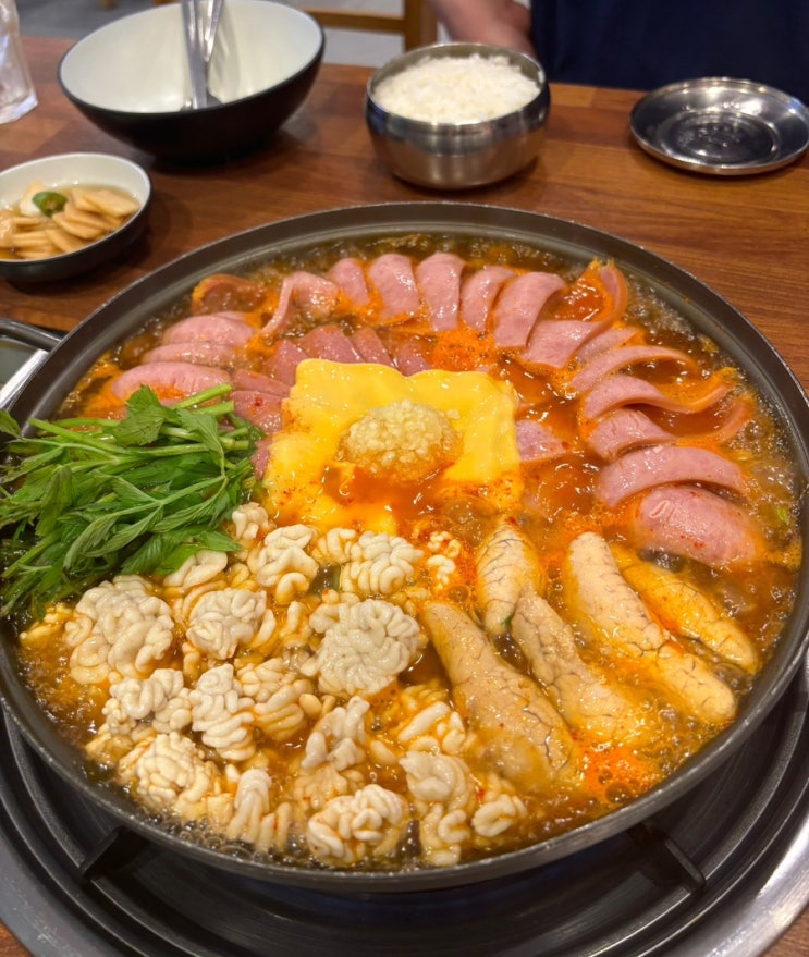 용호동 밥집 더하고부대찌개 용호메트로시티점 알곤이부대전골 먹고온후기 네이버 블로그