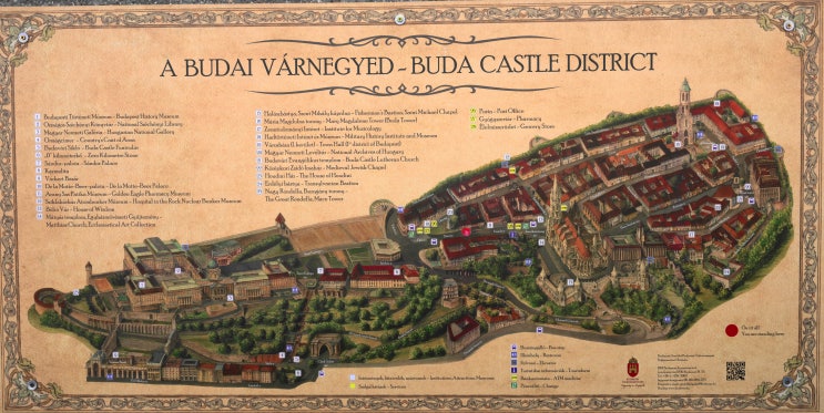 〔부다페스트〕 부다 성 지구 지도 (Map of Buda Castle District) : 네이버 블로그