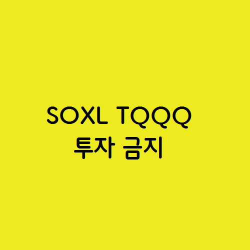 미국 3배 ETF SOXL TQQQ 투자 금지가 맞습니다. : 네이버 블로그