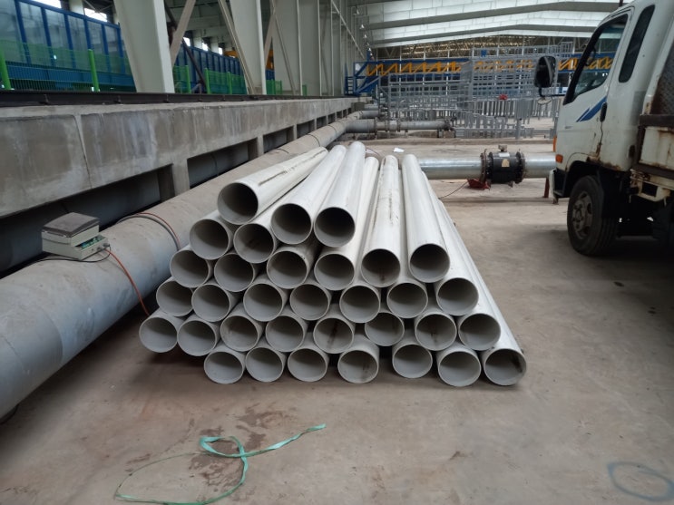 PVC VG2 KS (VN SDR 33), PVC부속자재 배수관 교체 공사현장 납품 / 한국농어촌공사 현장 : 네이버 블로그