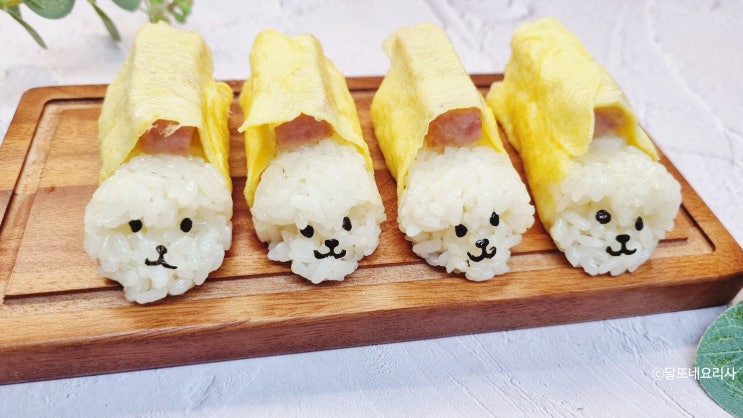 스팸 주먹밥 만들기 스팸 계란말이 만드는법 귀여운 캐릭터 주먹밥 만들기 : 네이버 블로그