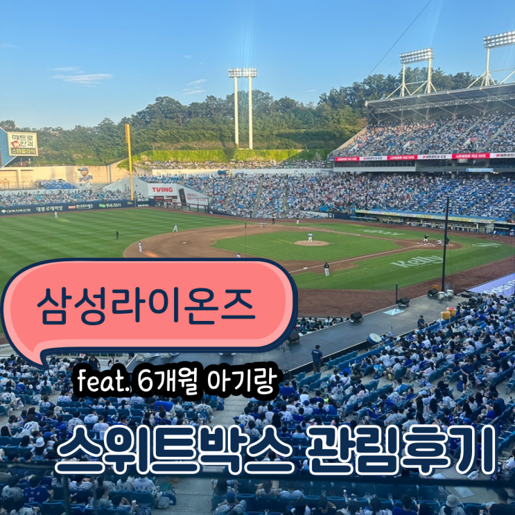 대구 야구장 라팍 삼성라이온즈파크 스윗박스 스위트박스 6개월 아기랑 삼성 야구 관람 후기 네이버 블로그
