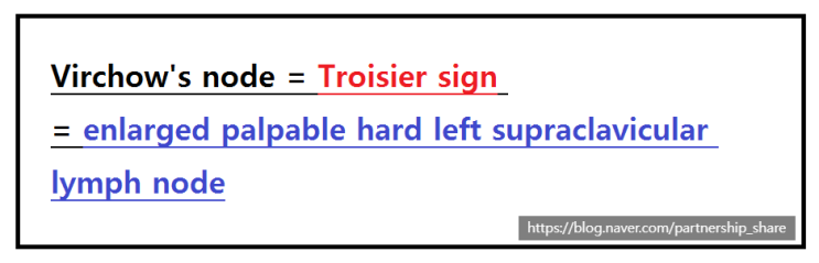 Virchow Node(Virchow's node)의 정의/소개, Issues of concern : 네이버 블로그