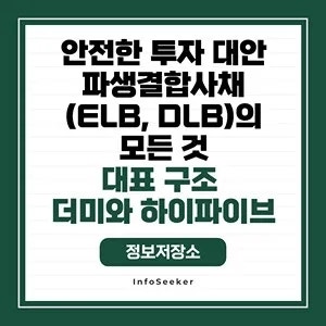 안전한 투자 대안 파생결합사채(ELB, DLB)의 모든 것 대표 구조 더미와 하이파이브 : 네이버 블로그