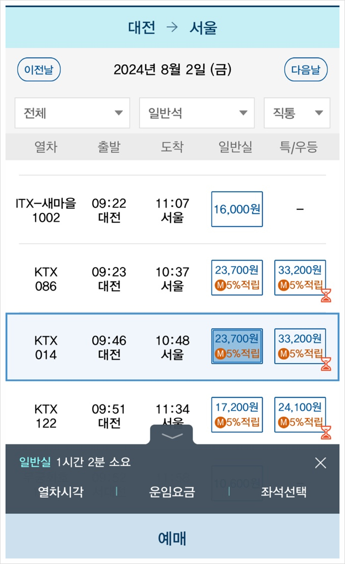 [KTX예매하기] 방법,가격,좌석추천,할인,취소환불수수료규정 총정리! feat. KTX KTX-산천 : 네이버 블로그