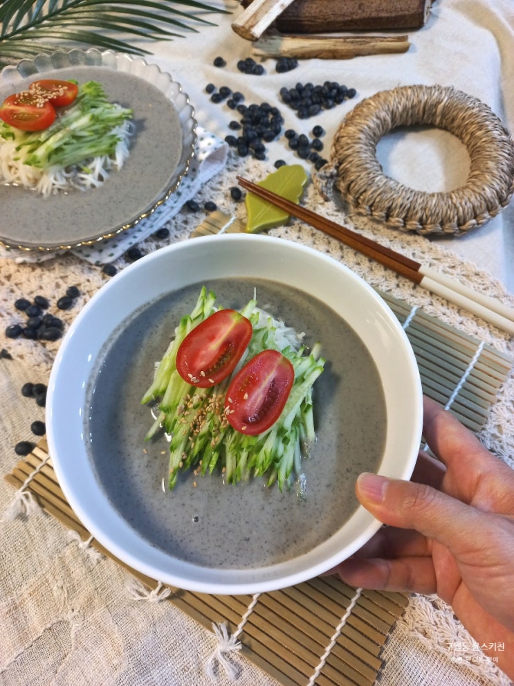 서리태 콩국수만들기 비율 두유제조기 레시피 복날음식 네이버 블로그