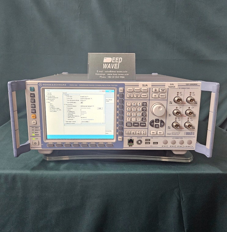 광대역 무선 통신 장비 로데슈바르즈 Rohde&Schwarz CMW500 : 네이버 블로그