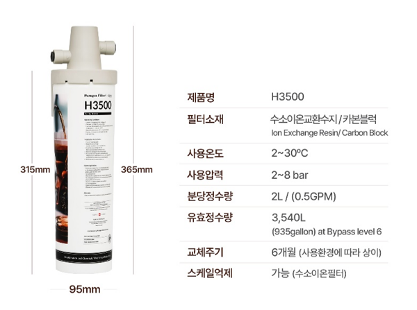 홈카페꾸미기 홈카페필터추천 연수필터 수소필터 H3500 : 네이버 블로그