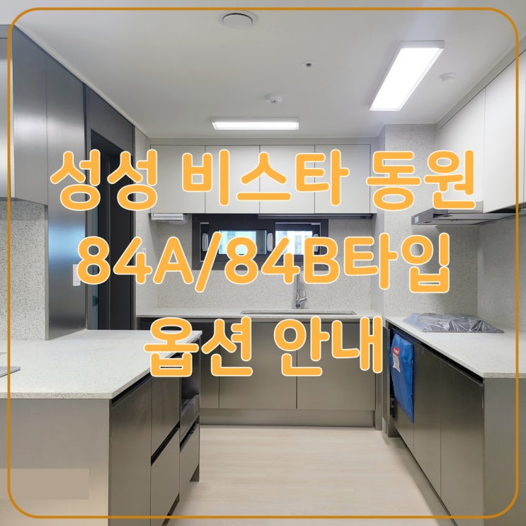 천안 성성 동원 비스타 인기 매물 84A/84B 타입 선택 옵션 안내 : 네이버 블로그