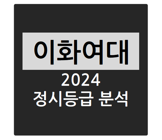 2024학년도 이화여자대학교 정시등급 분석하기 이화여대 수능일반 경쟁률 충원율 정시등급컷계열별 통합선발인문계열