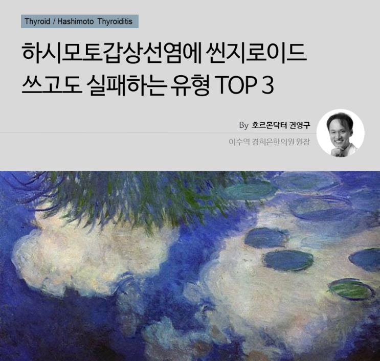 하시모토갑상선염에 씬지로이드 쓰고도 실패하는 유형 Top3 네이버 블로그