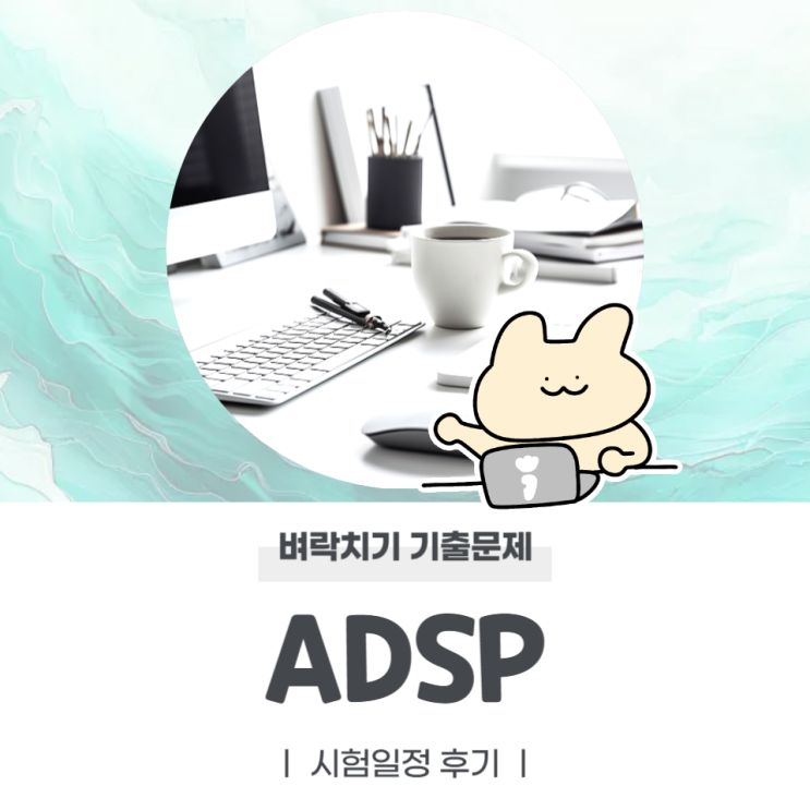 ADSP 벼락치기 난이도 기출문제 시험일정 후기 (민트책X) : 네이버 블로그