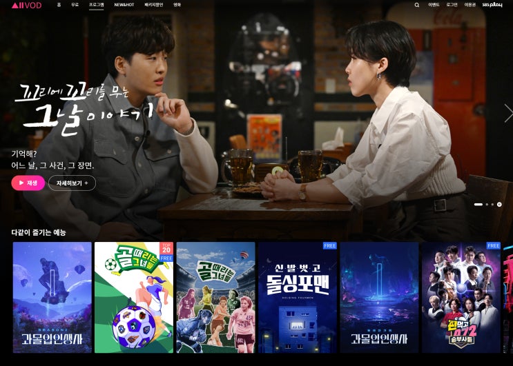 SBS AllVOD 이용권으로 다시보고 싶은 프로그램 정주행 요 이 땅! : 네이버 블로그