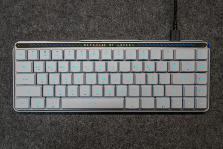 ASUS ROG FALCHION RX LP 게이밍키보드 첫 인상 : 네이버 블로그