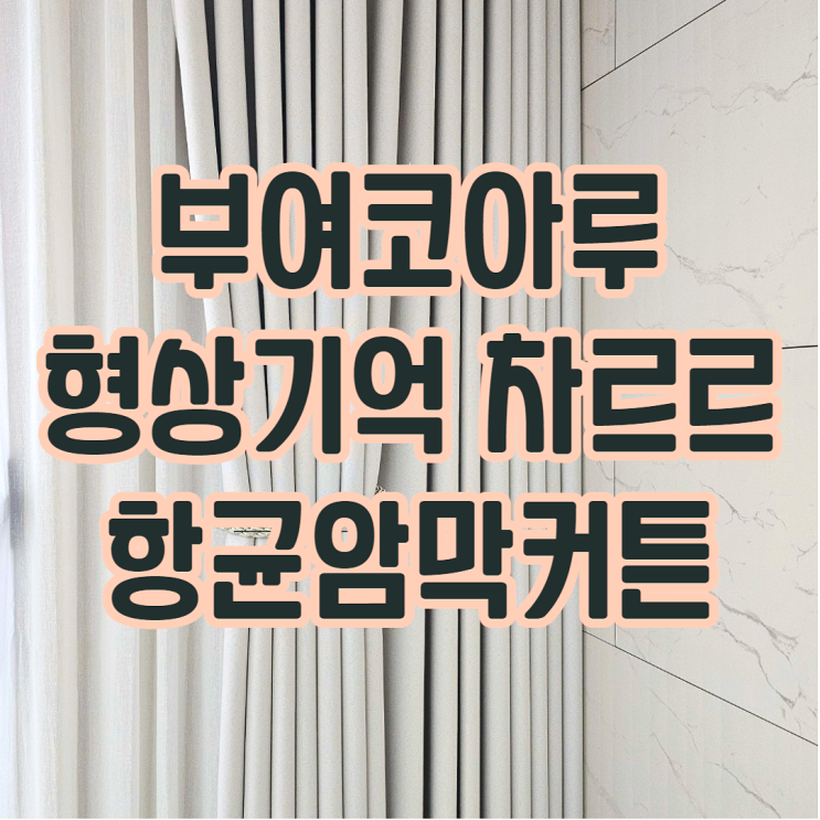 부여커튼 부여코아루 아파트 형상기억 암막 커튼 시공 설치 네이버 블로그