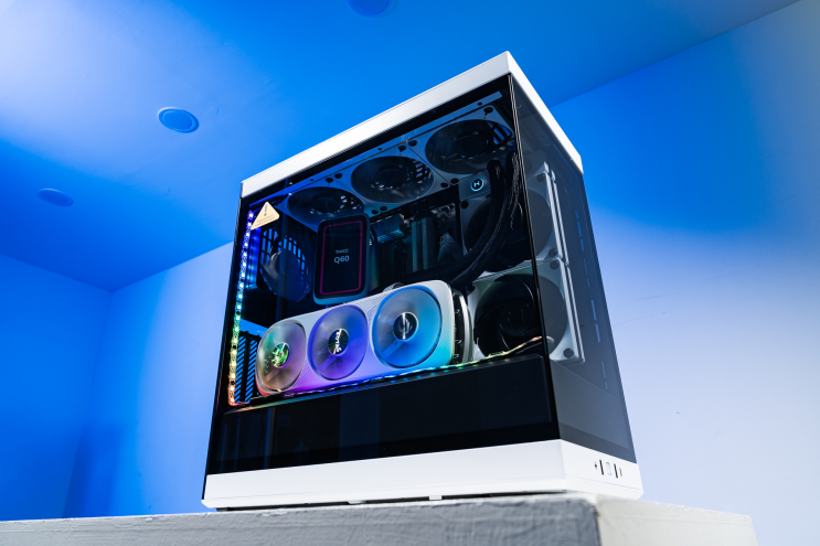 HYTE THICC Q60 리뷰: 3열 성능을 가진 2열 5인치 디스플레이의 50만원대 CPU 수냉쿨러의 등장! : 네이버 블로그
