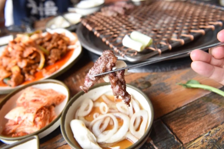 고촌 점심 맛집 찬우물한우정육식당 고촌점 네이버 블로그