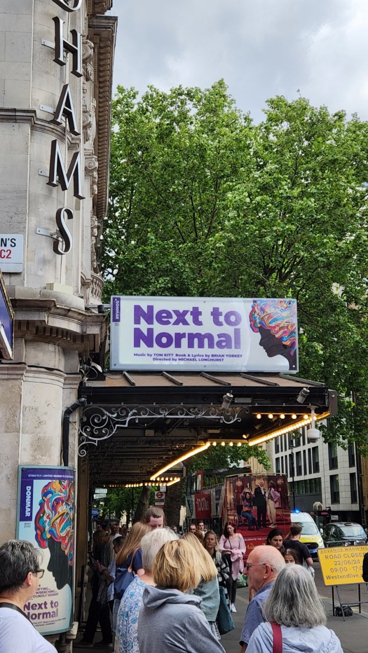 🇬🇧 런던 뮤지컬 후기: £20에 예매하는 공홈 꿀팁, Next to Normal 극장 Wyndham's Theatre 자리 추천과 시야 : 네이버 블로그