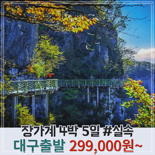 대구 실속 중국 4박5일 장가계 원가계 천문산 Tw 장자제 대구출발 장가계 패키지 여행 대구공항 네이버 블로그