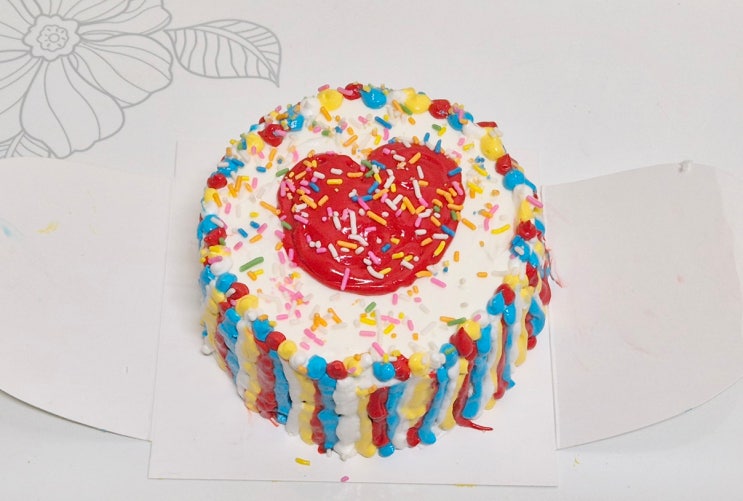 레터링케이크 케익팩토리딜리버리 케이크만들기 키트 : 네이버 블로그