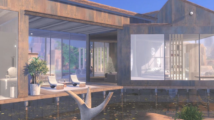 심즈4 건축 I 레이크 하우스 I CC I 멤버십 I 배포 중지 : 네이버 블로그