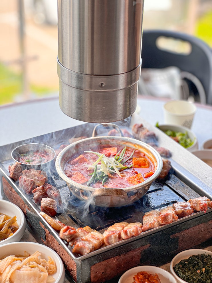 제주도 월정리해수욕장 맛집 오션뷰 흑돼지 전문점 도민상회 네이버 블로그