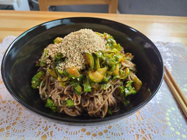 오늘의 한끼 (메밀비빔국수) : 네이버 블로그