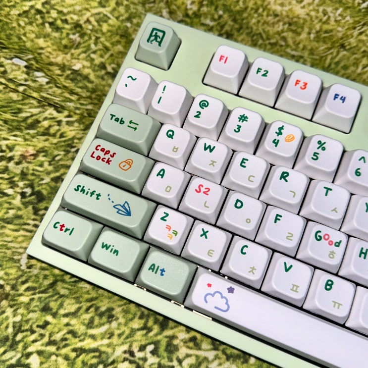 [키보드 추천⌨️] 엠스톤 그루브스톤 GV10 저소음 코랄축 38g 💻 | 내돈내산 💵 | 회사 키보드 추천 | 맥북 키 변환 : 네이버 블로그