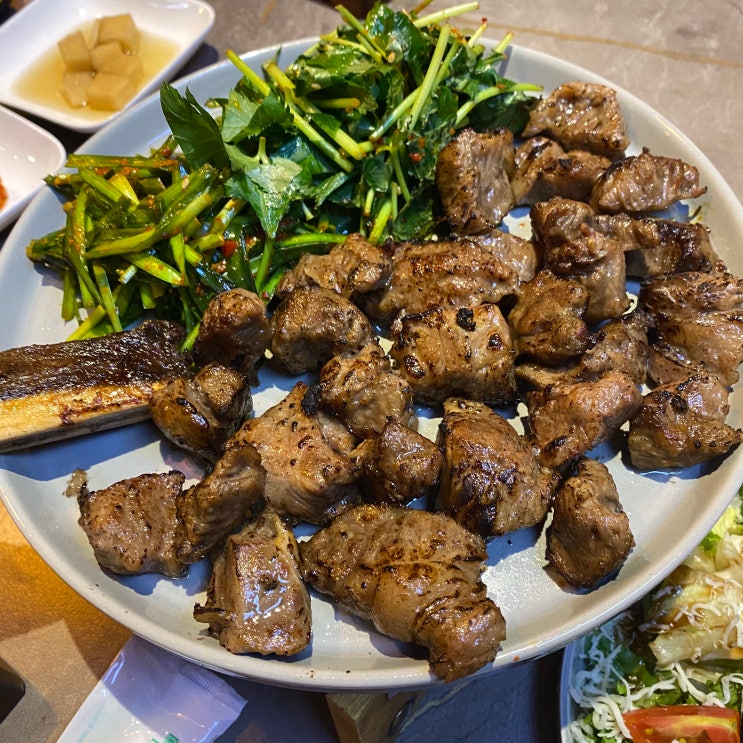 신논현역 데이트 육미안 강남점 고기가 구워져서 나오는 강남 맛집 육미안 네이버 블로그