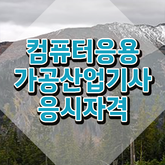 컴퓨터응용가공산업기사 시험접수 컴퓨터응용가공산업기사 시험자격 온라인으로 1학기 만에 성공한 방법 네이버 블로그