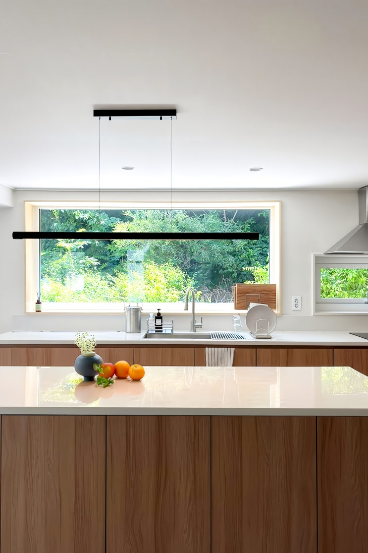 남양주 싱크대 전문 맞춤가구 업체에서 완성한 우드 인테리어 주방 : 네이버 블로그